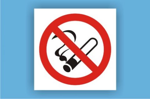 No Smoking Window Sticker - Screentec